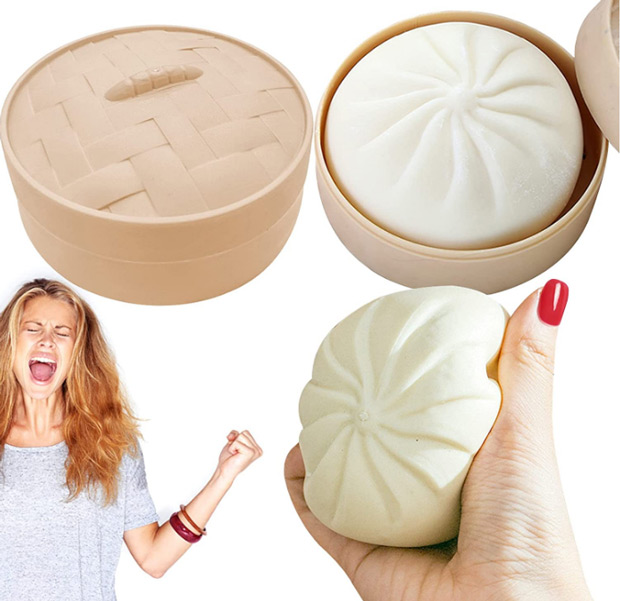 Steamed Stuffed Bun Squeezing Dumpling Stress Ball Fidget Toy